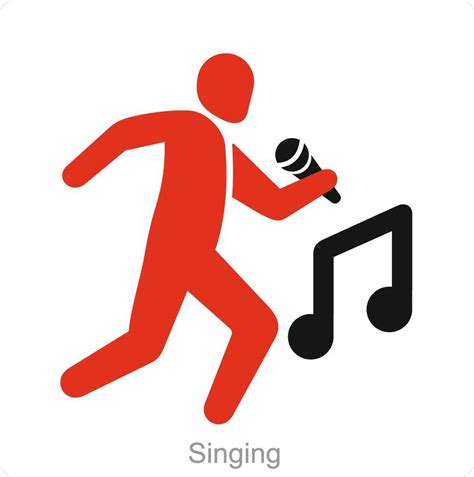 Singing And Man Icon Concept 38823052 Vector Art At Vecteezy