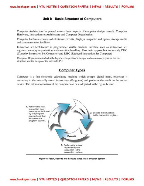 Pdf Unit I Basic Structure Of Computers · Pdf Fileunit I Basic Structure Of Computers