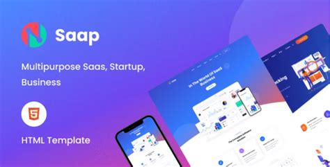Saap Saas Software HTML Template Download