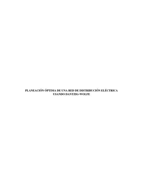 dantzig y wolfe r pdf ingenieria eléctrica programación lineal