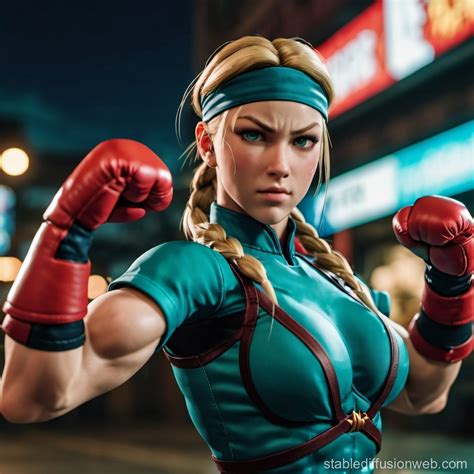 Cammy From Street Fighter 6 Doing Her Victory Pose Prompts Stable