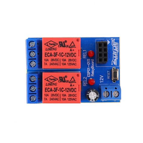 برد توسعه ماژول Esp8266 دو رله 12 ولت مخصوص هوشمند سازی ایرانیک
