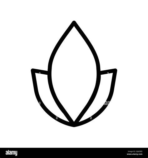 Lotus Icon Set In Thin Line Outline Style And Linear Vector Sign Stock Vector Image And Art Alamy