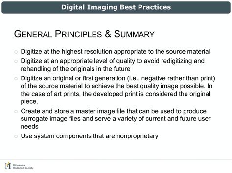 Digital Imaging Best Practices Ppt