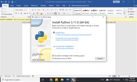 Cara Install Dan Menjalankan Python Di Windows Untuk Data Analyst Catatan Budi