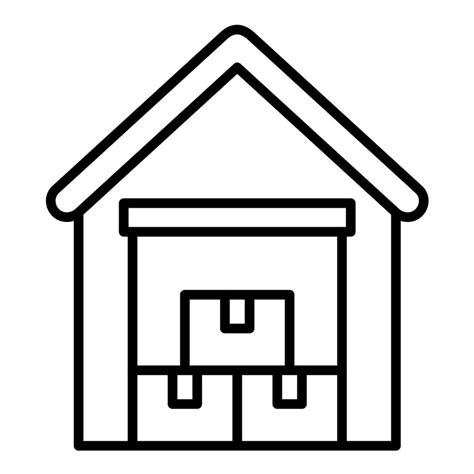 Warehouse Line Icon 14808292 Vector Art At Vecteezy
