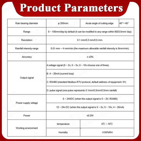 Amount Rainfall Sensor Module Abs Barrel Rain Gauge Rainwater Transmitter Automatic Monitor 0