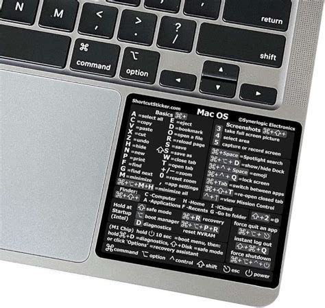 Never Forget A MacOS Shortcut Again With This Sticker For Your MacBook The Gadgeteer