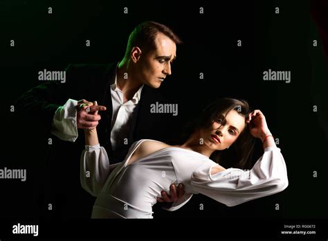 making your heart flutter mime man and woman act in romantic scene couple of mime artists