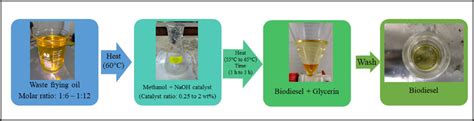 Transesterification Process Flow For Biodiesel Synthesis Download