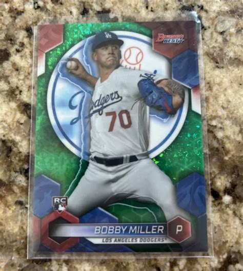 Bowmans Best Bobby Miller Green Mini Diamond Refractor Rc D 7599