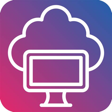 Cloud Computing Icon Style 13192496 Vector Art At Vecteezy