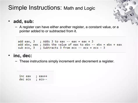 Assembly Language Ppt Programming Languages Computing