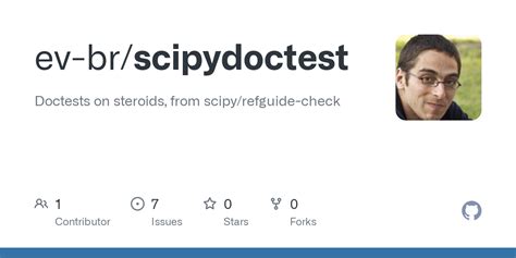 Github Ev Brscipydoctest Doctests On Steroids From Scipyrefguide Check