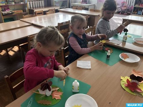 Объёмная аппликация «Осенний гриб в старшей группе Фотоотчет 3 фото Воспитателям детских