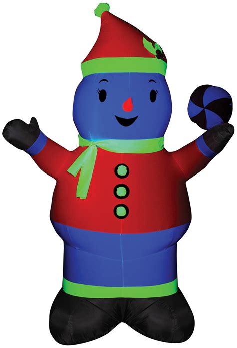 Airblown Neon Snowman Shop Costumes Halloween Props And Novelties Now