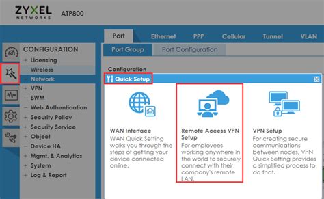 Vpn Zyxel Usg Flexatp Vpn Quick Setup Configure Ikev2 Ipsec Vpn Via Wizard With