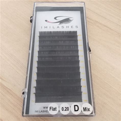 Black Ellipse Flat Individual Lashes Wholesale V