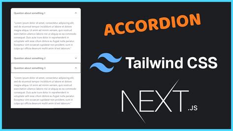 Accordion Component Nextjs And Tailwindcss Youtube
