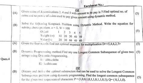 Mid Sem Papers Sem 5