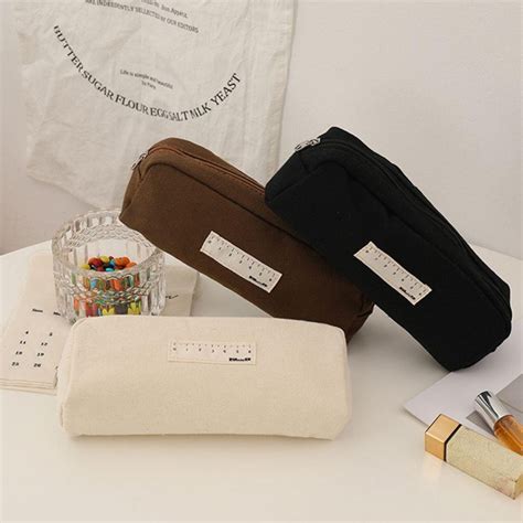 ️‍🔥인스타핫템😍재입고 ️품절임박💥패브릭 캔버스 3컬러 필통 파우치 휴대용 가방 패션백 미니 체크 데일리 여성 동전 지갑 에이블리