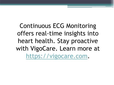 Ppt Continuous Ecg Monitoring Powerpoint Presentation