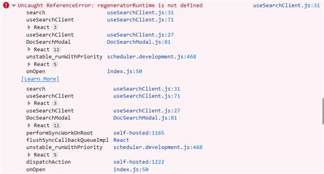 Page Crashed Regeneratorruntime Is Not Defined · Issue 15 · Typesense Docusaurus Theme Search