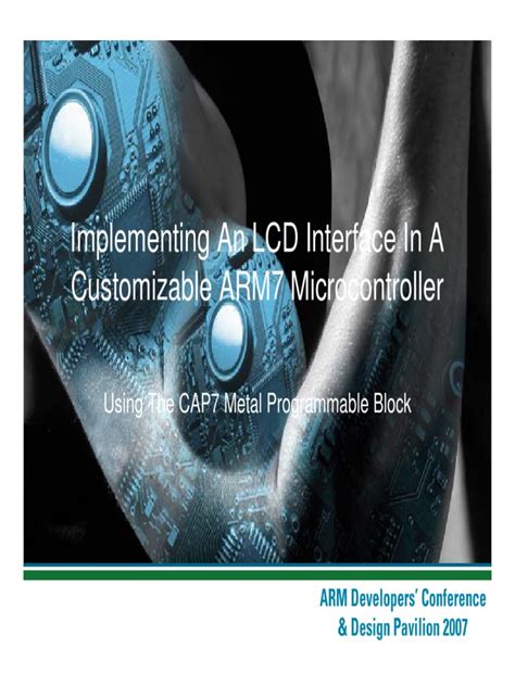 Pdf 116 Implementing An Lcd Interface In A Customizable Arm7