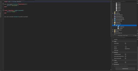 Toolactivated Not Firing No Matter What Scripting Support Developer Forum Roblox
