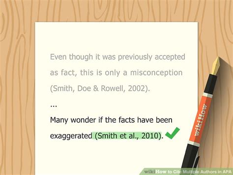 Ways To Cite Multiple Authors In APA WikiHow