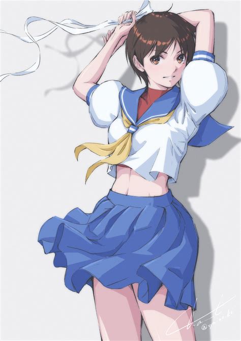 Kasugano Sakura Street Fighter Drawn By Tyanoki Danbooru