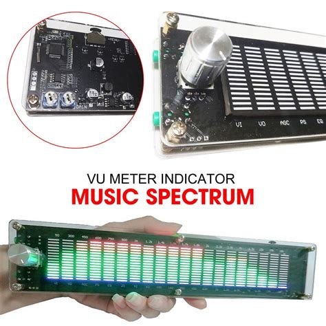 Music Spectrum Indicator Dsp Eq Vu Meter Audio Level Led Display Usb