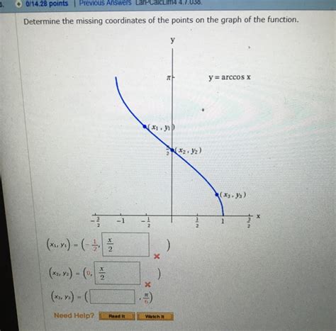 Solved Determine The Missing Coordinates Of The Points On Chegg