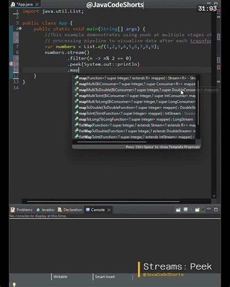 0038 Using Streams Peek In Java Softwareengineer Programming