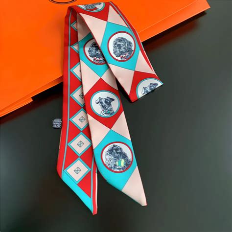 개 인쇄 가방 스카프 새로운 작은 스키니 실크 스카프 여성 럭셔리 브랜드 풀라 여성 넥타이 패션 헤드 스카프 숙녀 Sj400womens Scarves Aliexpress