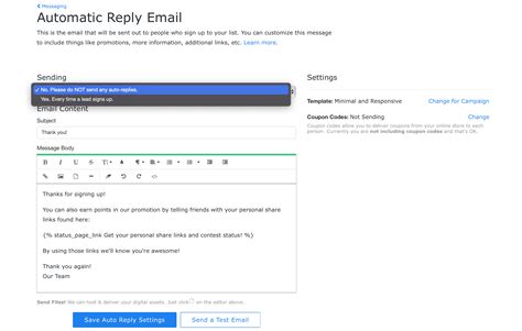 Setting Up An Automatic Reply Email KickoffLabs