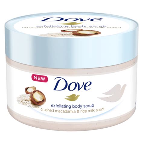 Dove Exfoliating Body Scrub With Crushed Macadamia Rice Milk Scent Sonavine Beauty
