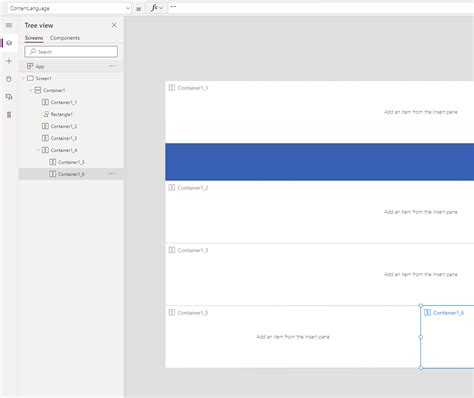 Containers In Responsive Apps In Power Apps