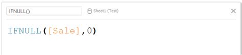 Dealing With Null Values In Tableau