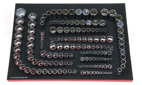 Foam Organizer For Craftsman Inch Sockets Foam Organizer For Craftsman Inch Sockets