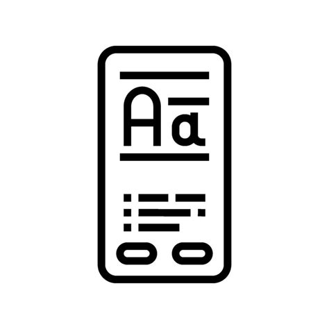 Typography Ux Ui Design Line Icon Vector Illustration 41281564 Vector Art At Vecteezy