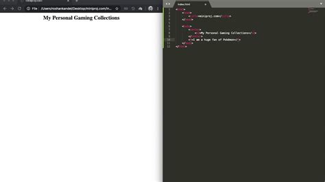 Html Mini Project 1 Youtube