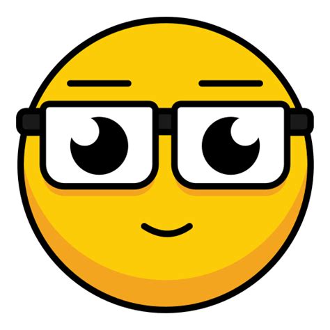 Nerd Face With Smile Icon Download On Iconfinder