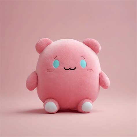 Cute Pink Plush Toy Free Download Ai Scribbles