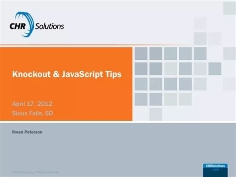 PPT Knockout JavaScript Tips PowerPoint Presentation Free Download ID