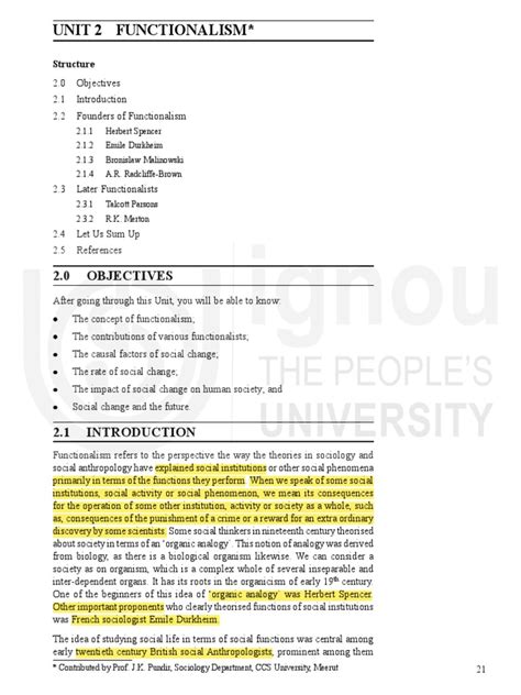 Functionalism Pdf Sociology Émile Durkheim