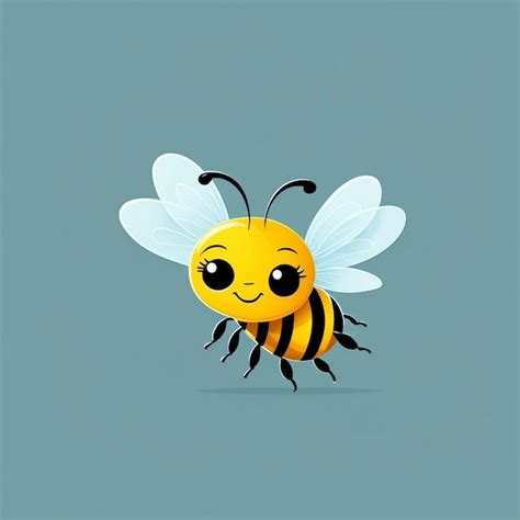 Premium Photo Cute Bee Flying Cartoon Vector Illustration