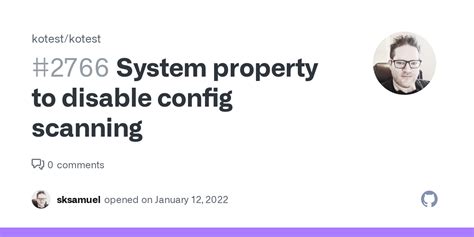 system property to disable config scanning · issue 2766 · kotest kotest · github