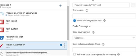 Getting Error Build Failedwhat Is The Step To Get Code Coverage