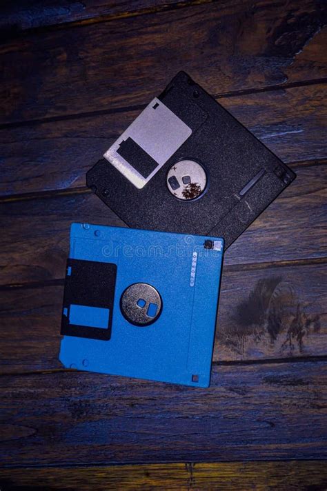 Floppy Disks Were Once Very Commonly Used To Store And Transfer Data From Computers Stock Image